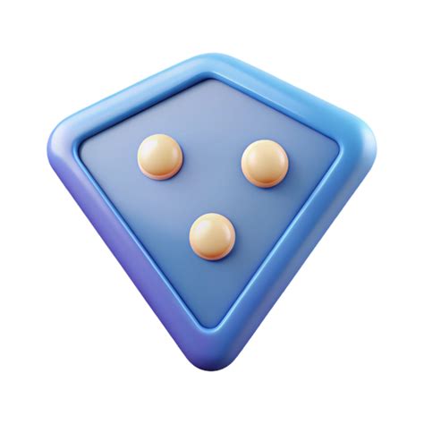 Stunning Celebrated Triangular Badge With Three Dots Minimal Flat