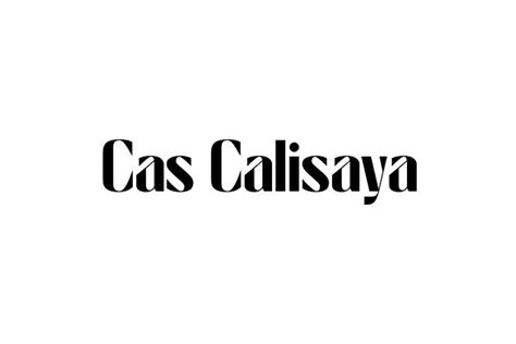 Cas Calisaya Font Free Font Download Cas Calisaya Font Free Font Download