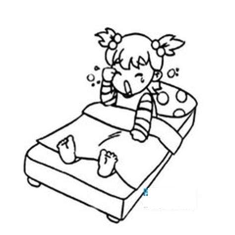 起床步骤简笔画 简笔画图片大全 蒲城教育文学网