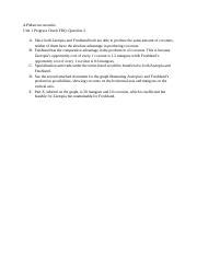 Unit 1 Progress Check FRQ Question 2 AP Macroeconomics Unit 1 Progress Check FRQ Question 2 A