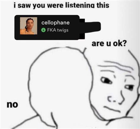 Cellophane Fka Twigs Meme Fka Twigs Twig Funny Feeling