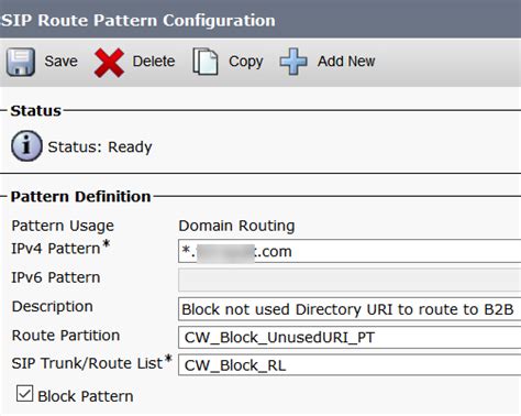 How To Block A Ougoing Sip Uri For Cucm Cisco Community