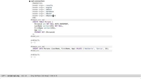 ejecutar querys de sql con org mode emacs espanol youtube