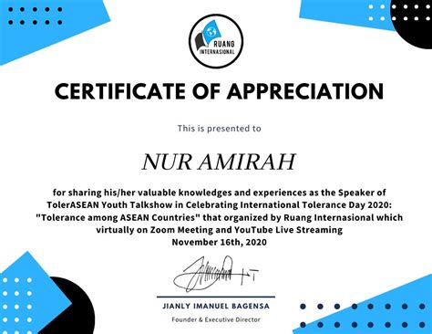 Just Received This E Certificate From Ruang Internasional Still Cant