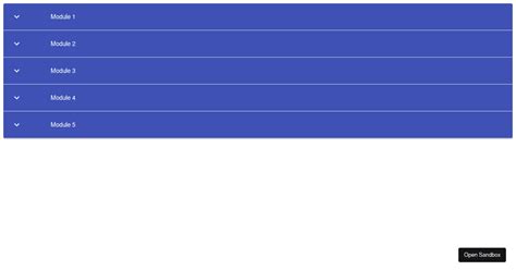 Collapse Table Codesandbox