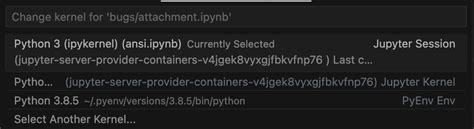 Optional Detail For Remote Kernels In Kernel Picker Looks Weird · Issue 12344 · Microsoft