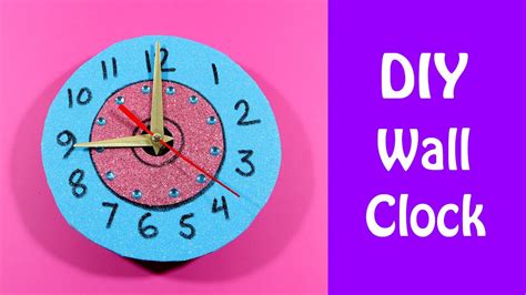 How To Make Wall Clock At Home Handmade Wall Clock Idea Very Easy Youtube