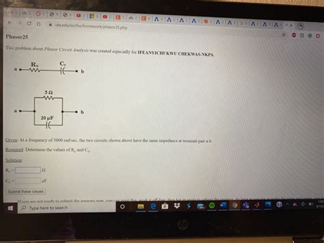 solved phasor14 this problem about phasor circuit analysis
