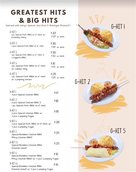 Inengs Philippines Menu Prices Updated 2025