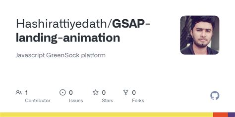 Github Hashirattiyedathgsap Landing Animation Javascript Greensock