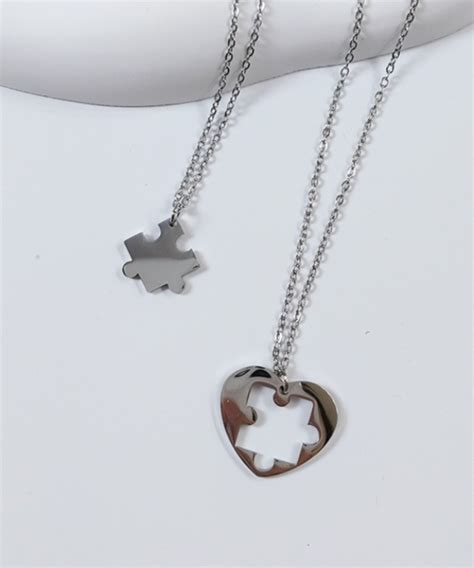 11한쌍세트당일출고 우정목걸이 커플목걸이 목걸이세트 우정템 커플템 펜던트목걸이 퍼즐목걸이 인싸템 체인목걸이 여자목걸이 남자목걸이 에이블리
