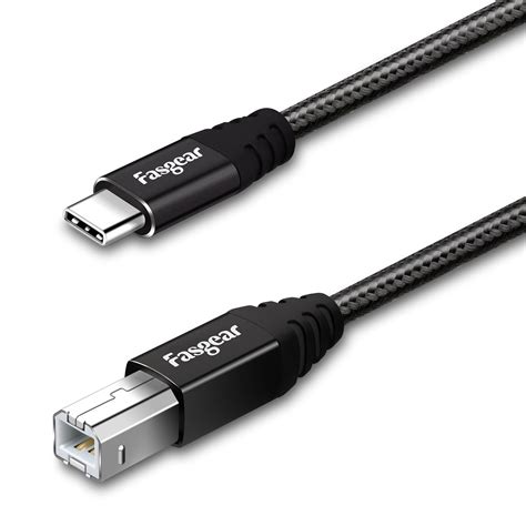 Fasgear Cavo Midi Usb C Cavo Da Tipo C A Usb B Cavo Scanner In Nylon