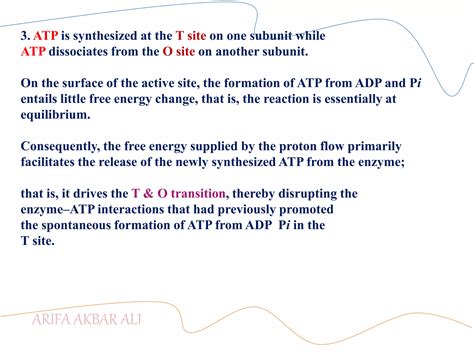 Binding Change Mechanism Of ATP SYNTHASE PPTX