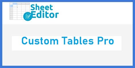 Wp Sheet Editor Custom Tables Pro 1 2 23 Gpl Pugins Club
