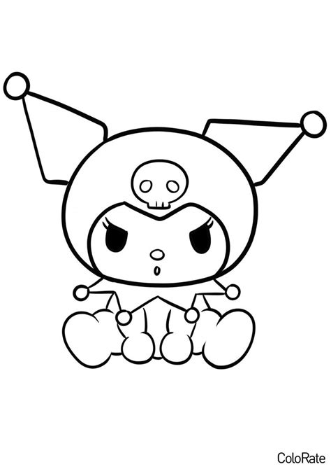 Раскраски Куроми Onegai My Melody распечатать на А4