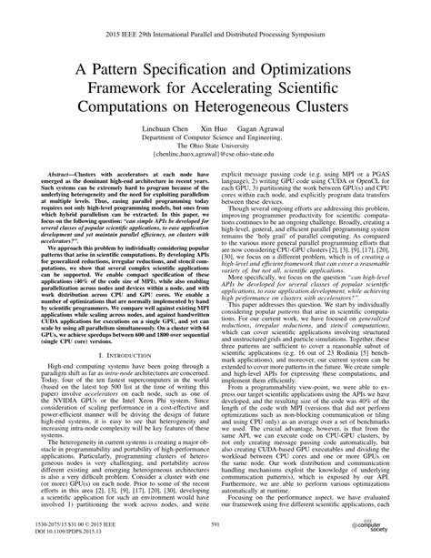 PDF A Pattern Specification And Optimizations Framework For