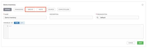 8 Create A New Inventory And Add It To The Organization — Ansible