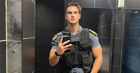 Hunky East London Cop Devan Cox Sets Social Media Ablaze Mambaonline Lgbtq South Africa Online