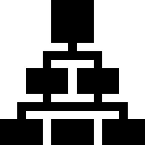 Hierarchy Basic Straight Filled Icon