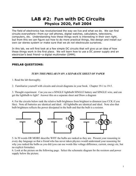 LAB Fun With DC Circuits PhET