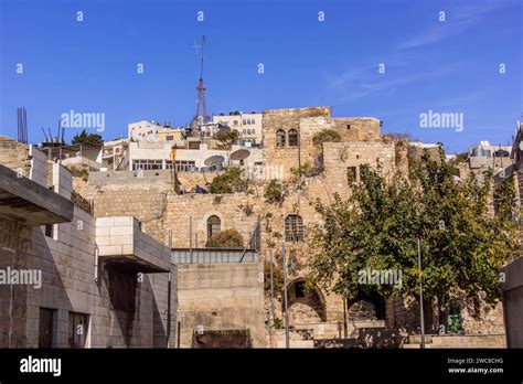 The Roofs Of The Stone Made Houses In The Old Town Of Hebron West Bank