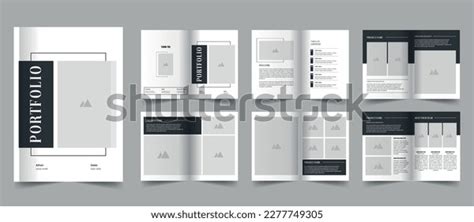 최소 포트폴리오 템플릿 디자인 브로셔 매거진 스톡 벡터로열티 프리 2277749305 Shutterstock