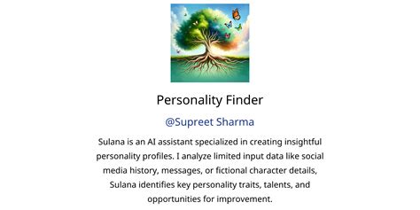 Personality Finder Gpts Features And Functions Examples And Prompts Gpt Store