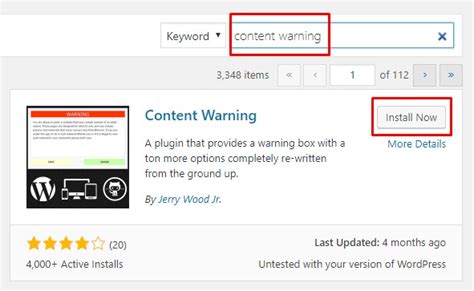 Content Warning Pada Wordpress Dan Cara Memasangnya Hosteko Blog