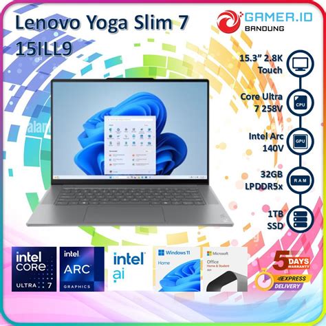 Jual Lenovo Yoga Slim 7 15ill9 Core Ultra 7 258v 32gb 1tb 153 28k