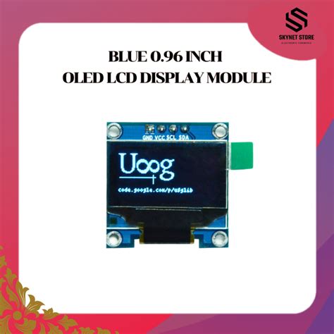 Blue 0 96 Inch Oled Lcd Display Module 12864 I2c Interface Module