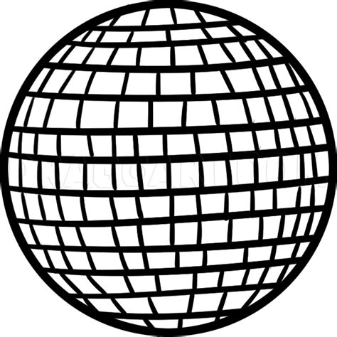 How To Draw A Disco Ball Drawing Step By Step By Dawn Dragoart