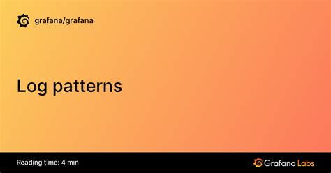 Log Patterns Grafana Documentation