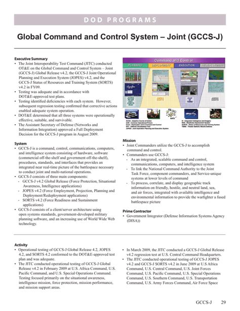 Global Command And Control System Joint Gccs J