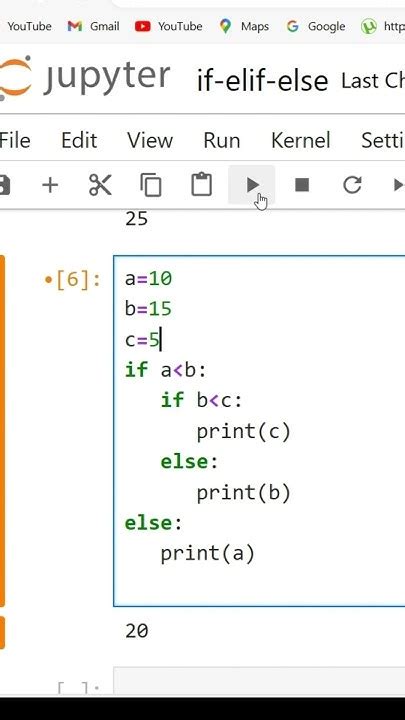 Nested If Else Loop Example In Python Python Pythonprogramming Youtube