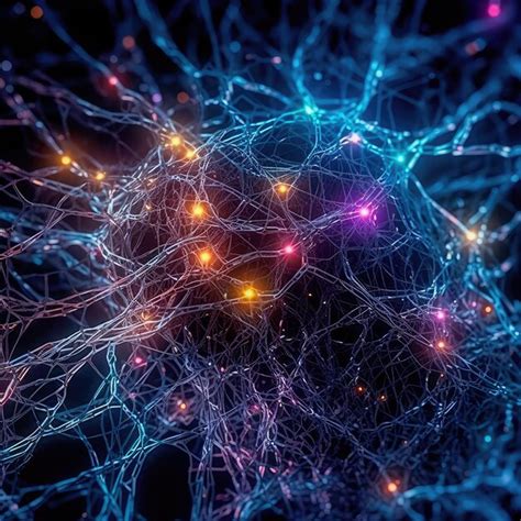 Premium Ai Image Fictional Glowing Brain Background With A Network Of Neural Connections