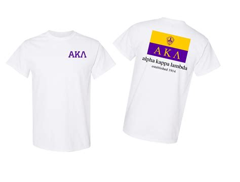 Alpha Kappa Lambda Flag T Shirts Greek Gear