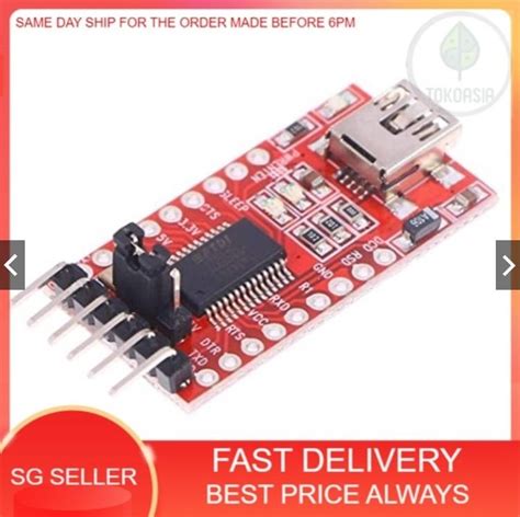 USB To TTL Adapter 5 5V FT232RL 3 3V Serial Converter Module Adapter Mini Port For Debugging