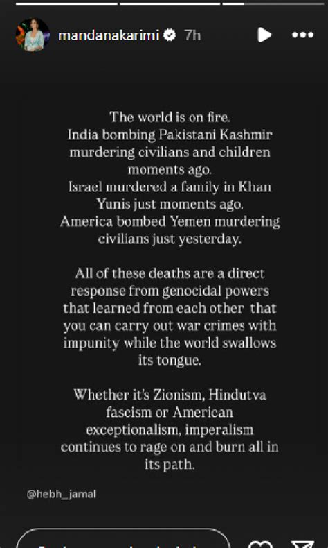 Mandana Slammed After She Shared Controversial Post On Indias Strike On Pak Netizens Ask Her