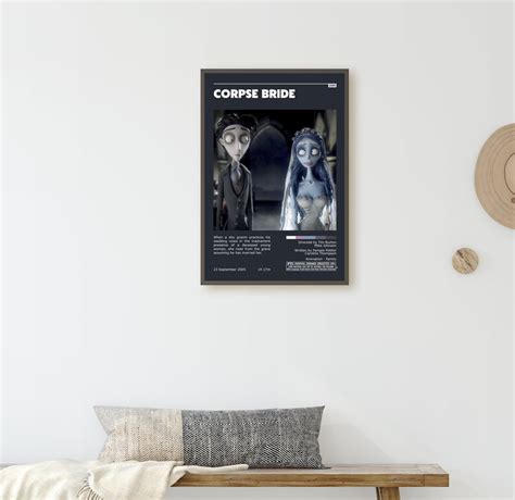 Corpse Bride Retro Vintage Poster Minimalist Movie Poster Retro