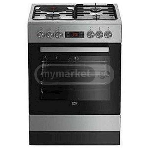 გაზქურა Beko Fse 63320 Dx 3 Gas Oven Metal Mymarket ყიდვა გაყიდვა გაქირავება