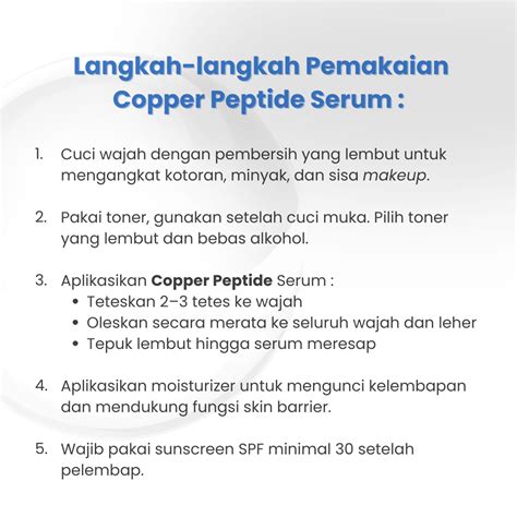 Copper Peptide Untuk Kulit Sehat Dan Terawat