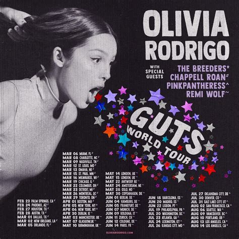 Olivia Rodrigo Announces Guts World Tour Side Stage Magazine