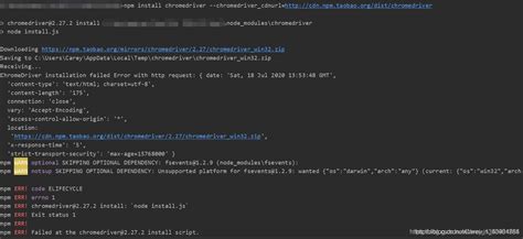 解决chromedriver2272install `node Installjs` 的问题chromedriver 2272 高级版本 Csdn博客