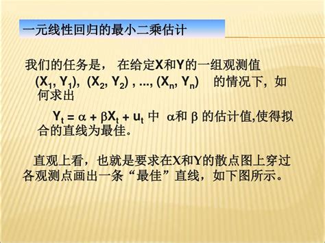 一元线性回归的最小二乘估计word文档在线阅读与下载无忧文档