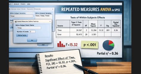 How To Run And Interpret Repeated Measures Anova In Spss