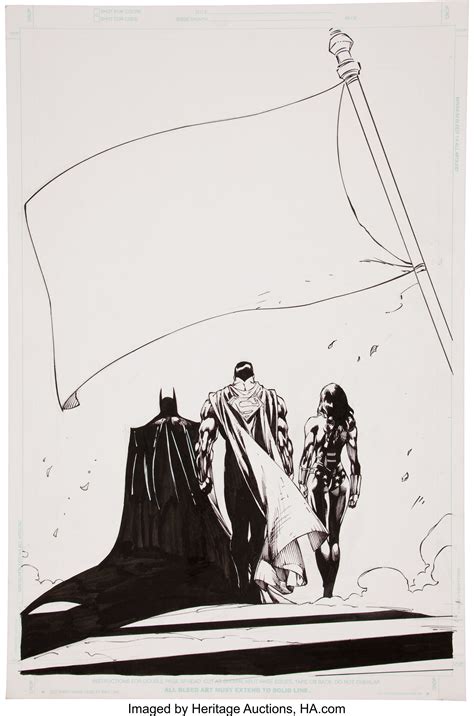 Ed Benes Justice League Of America 31 Cover Original Art Dc Lot