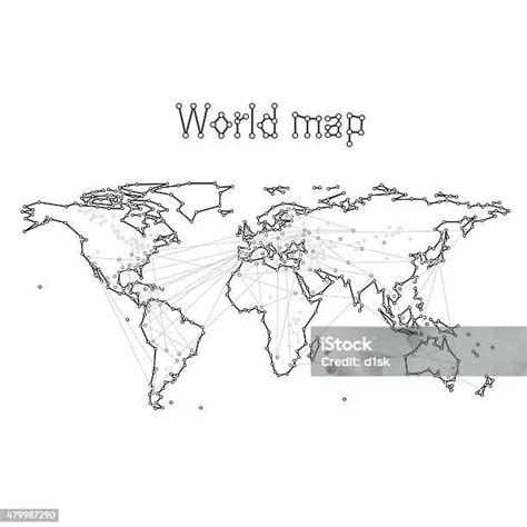 ภาพประกอบแผนที่โลก ภาพประกอบสต็อก ดาวน์โหลดรูปภาพตอนนี้ 2015 ทวีปยุโรป ทวีปอเมริกา Istock