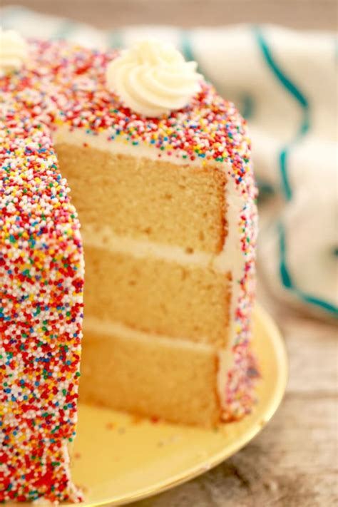 Vanilla Birthday Cake Recipe Gemmas Bigger Bolder Baking