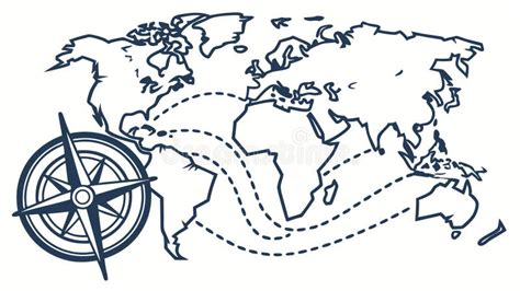 World Map Travel Routes Global Journey Adventure Awaits Travel