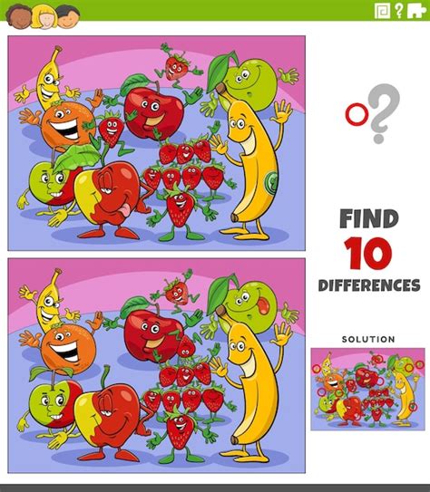 Premium Vector Cartoon Illustration Of Finding The Differences